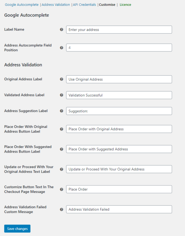 ELEX WooCommerce Address Validation and Autocomplete Plugin