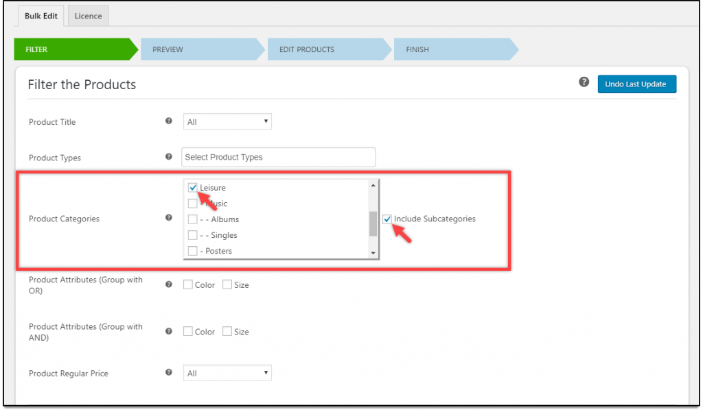 How To Exclude Specific Products And Categories While Performing Woocommerce Bulk Edit With