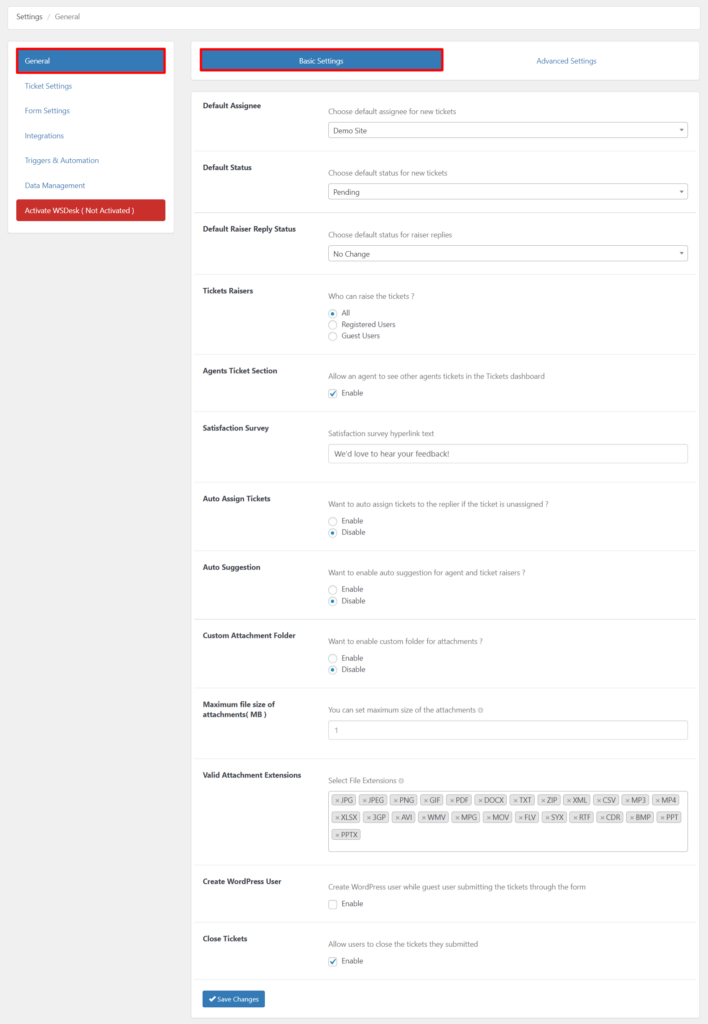 WSDesk - ELEX WordPress Helpdesk Plugin