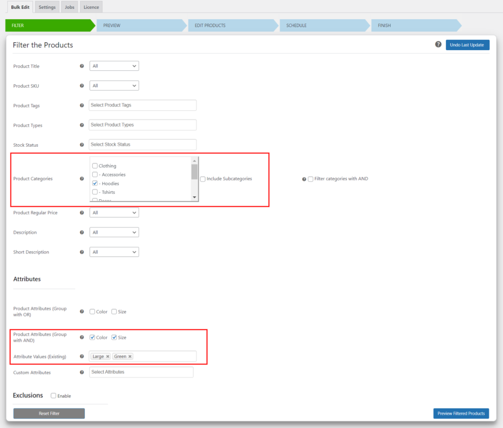 How to Selectively Filter Products for Bulk editing on WooCommerce ...