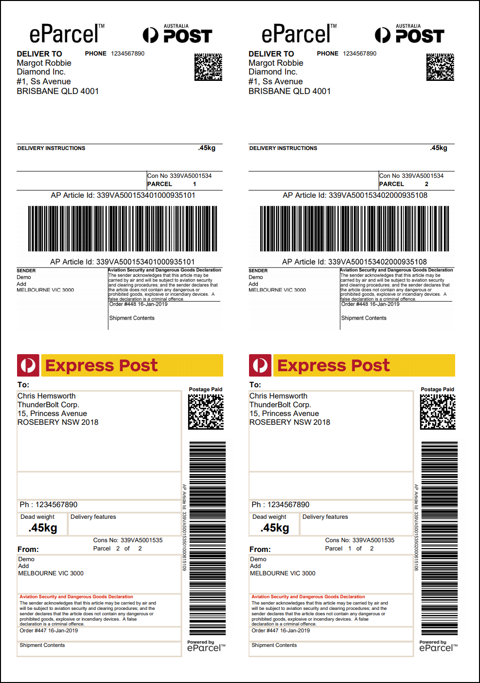 Australia Post Charges Booklet Australia Post Charges Booklet
