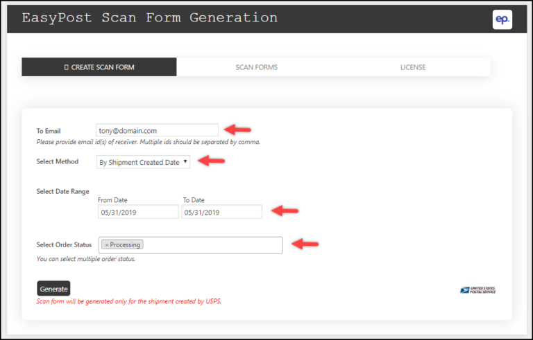 How to Generate EasyPost SCAN Forms with ELEX WooCommerce EasyPost Generate SCAN Forms Add-On ...
