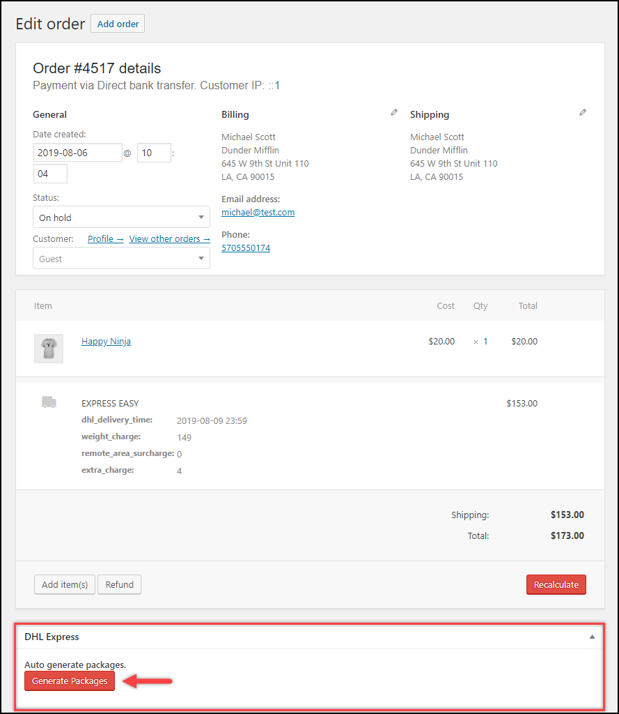 How To Schedule DHL Express Pickup On Your WooCommerce Store with