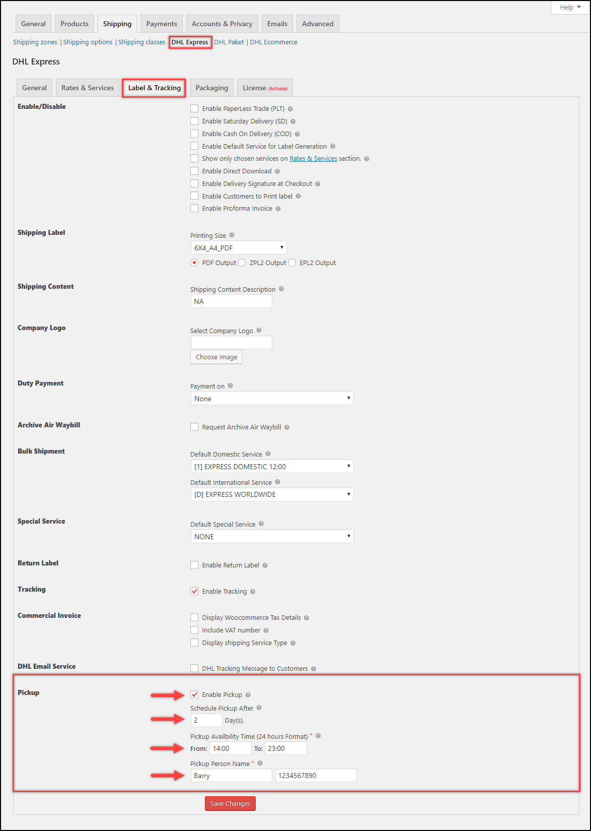 How To Schedule DHL Express Pickup On Your WooCommerce Store with