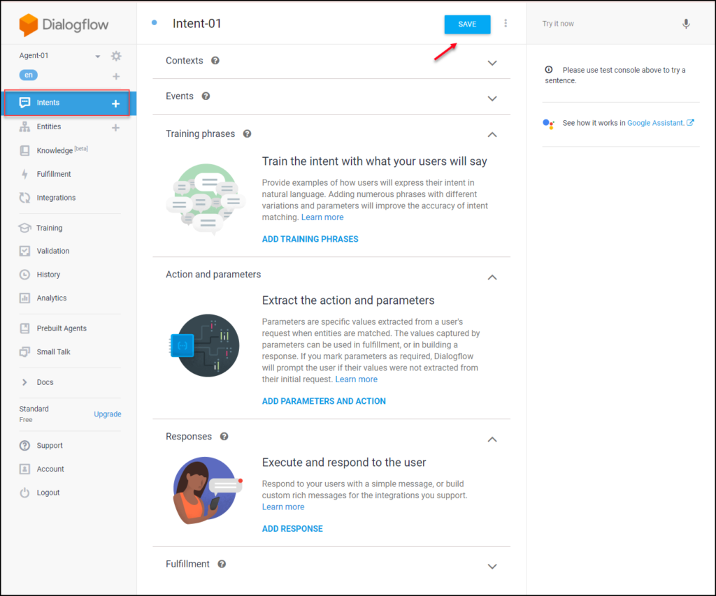 Detailed Guide on Setting up Dialogflow - Artificial Intelligence Based ...