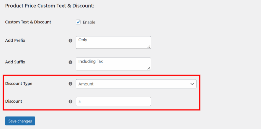 How To Set Up Elex Woocommerce Product Price Custom Text Before And After Text And Discount