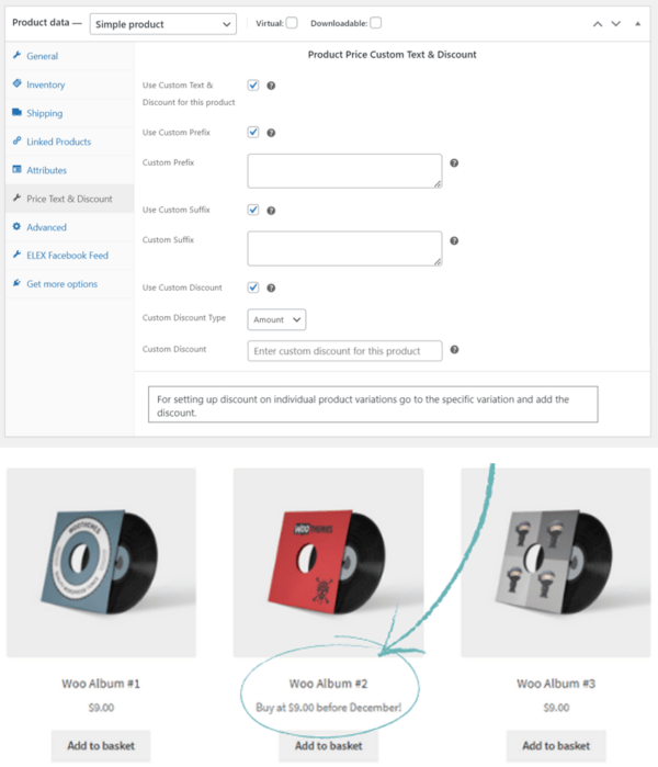 Elex Woocommerce Product Price Custom Text Before And After Text And