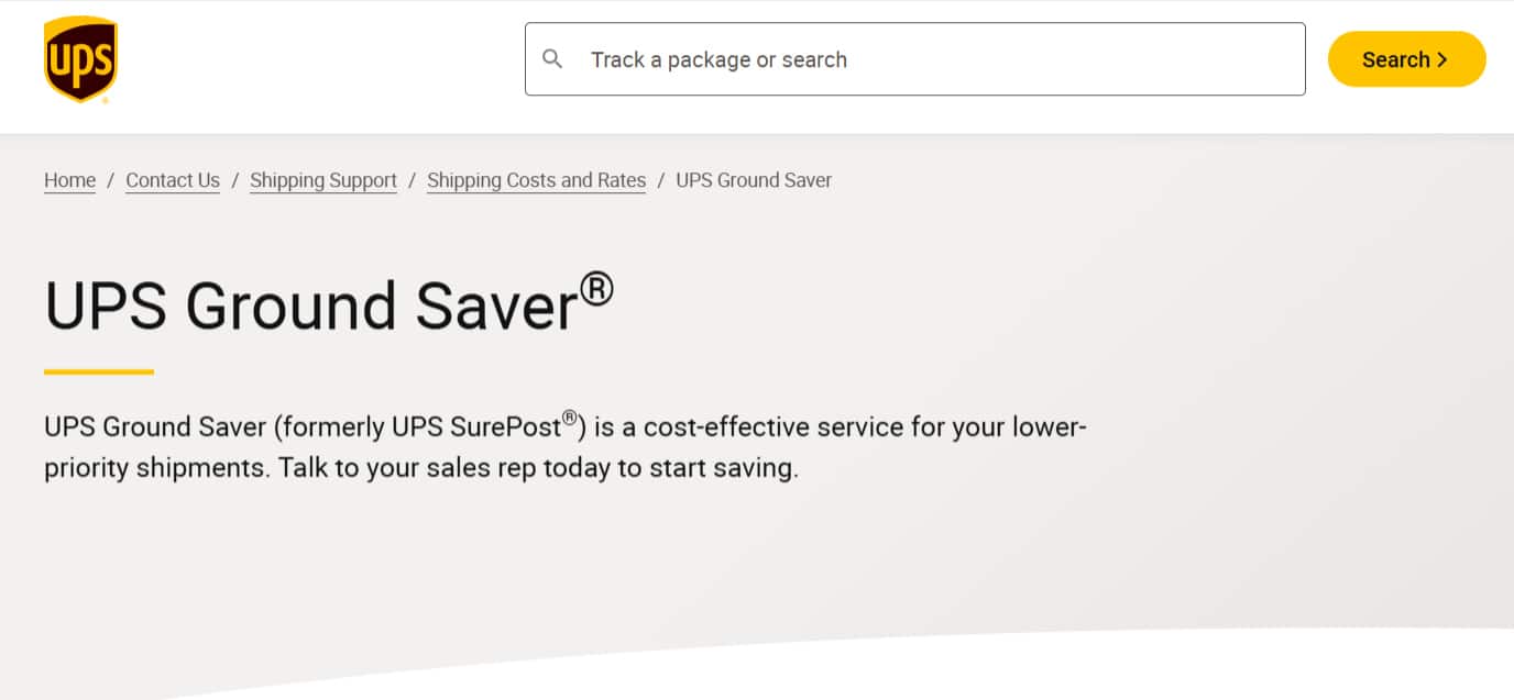 UPS Ground Saver: Everything You Need To Know