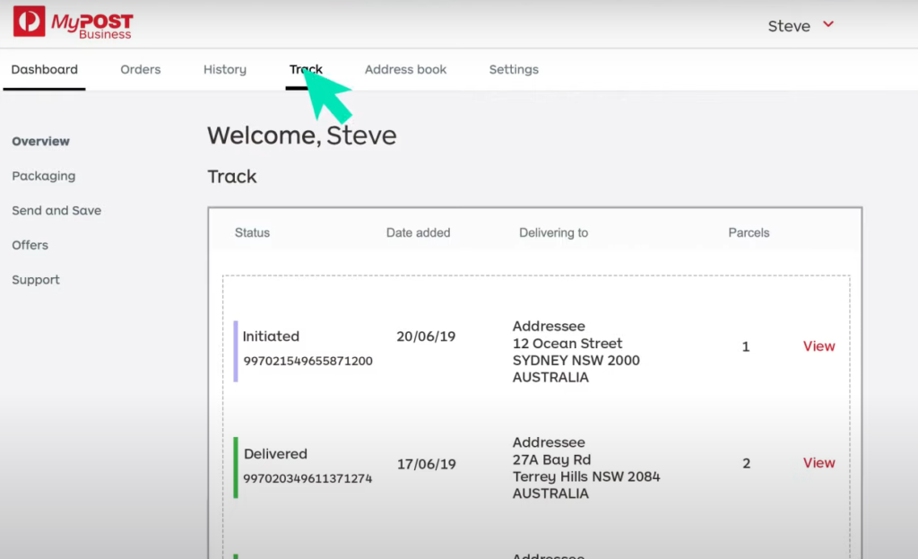 How to Track Shipments for Australia Post MyPost Business? - ELEXtensions