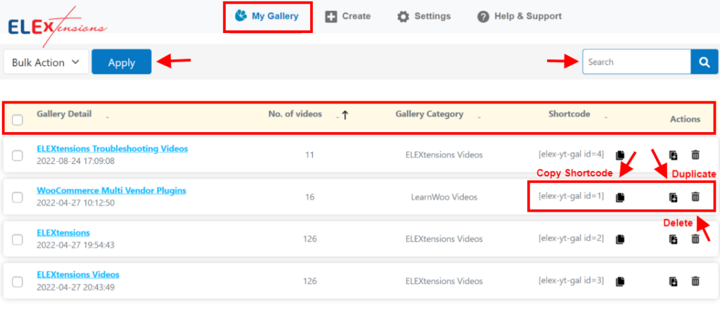 How to Set Up ELEX WordPress Embed YouTube Video Gallery? - ELEXtensions