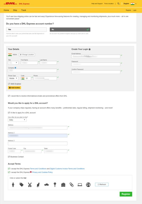 How to Get a DHL Account Number? Step By Step Instructions - ELEXtensions