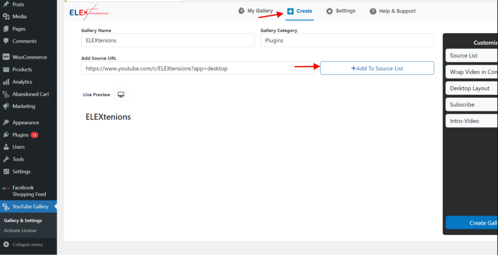 How To Customize YouTube Gallery Layout On WordPress? - ELEXtensions