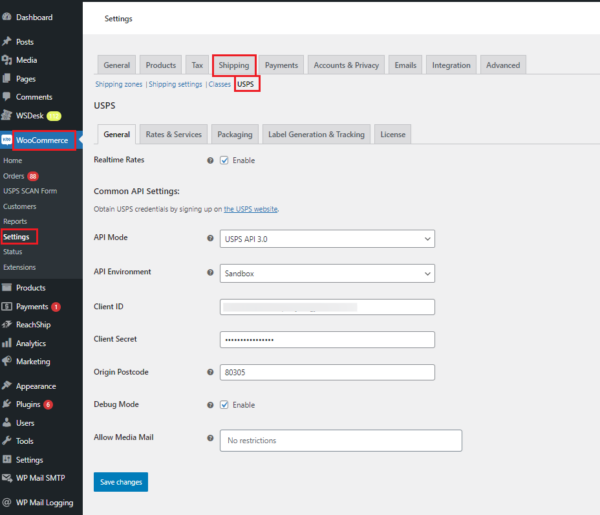 How to set up USPS API 3 integration with ELEX WooCommerce USPS ...