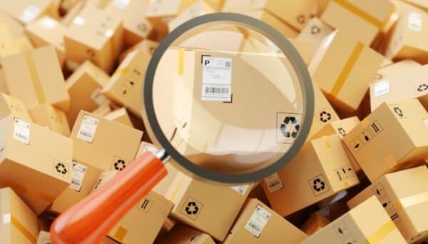 Where is the order number on the package?