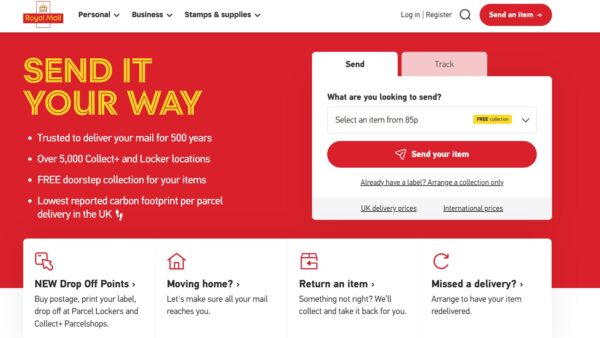 Royal Mail Shipping Costs from the UK to the US (2025)